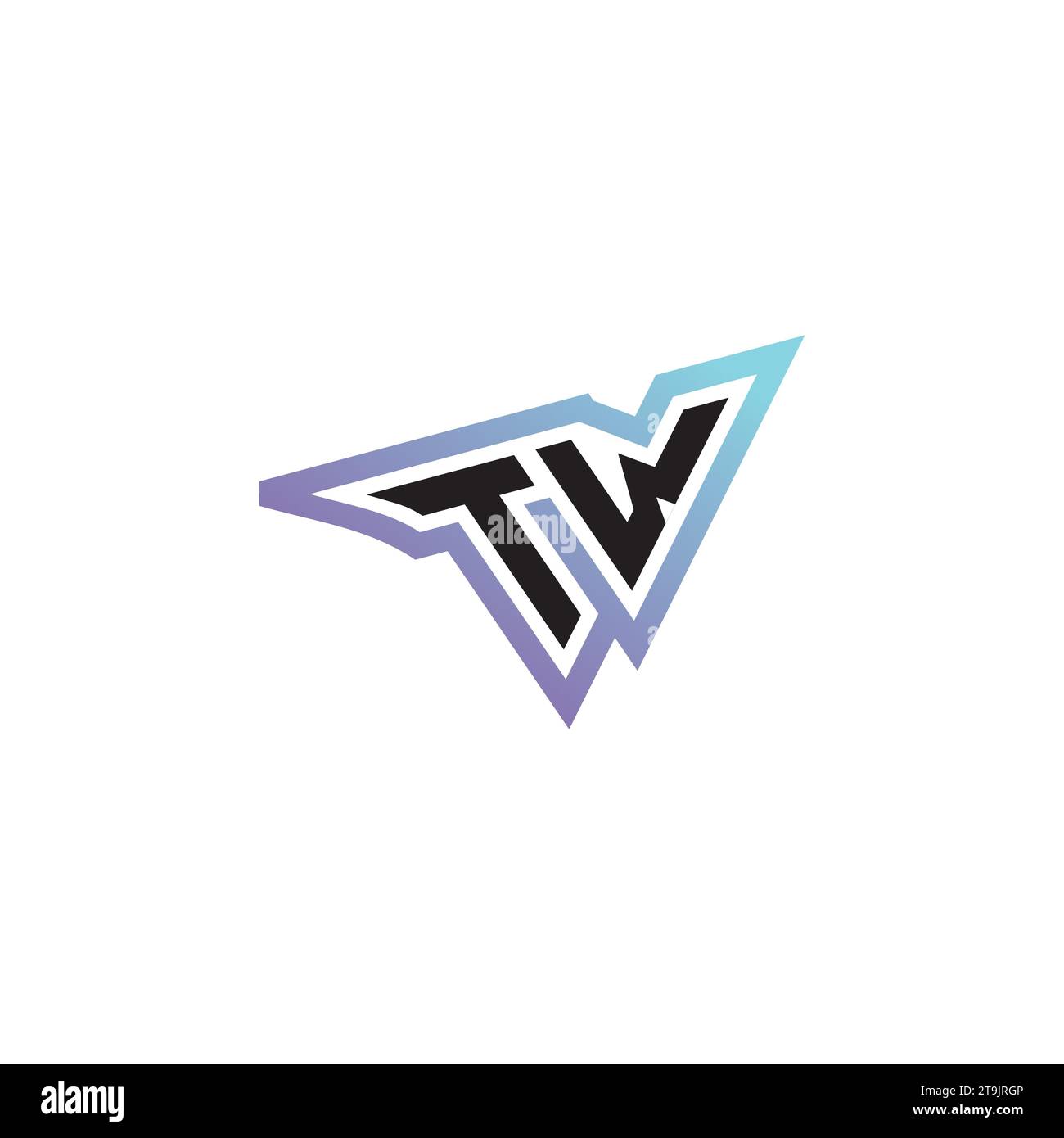 TW letter combination cool logo esport or gaming initial logo as a ...