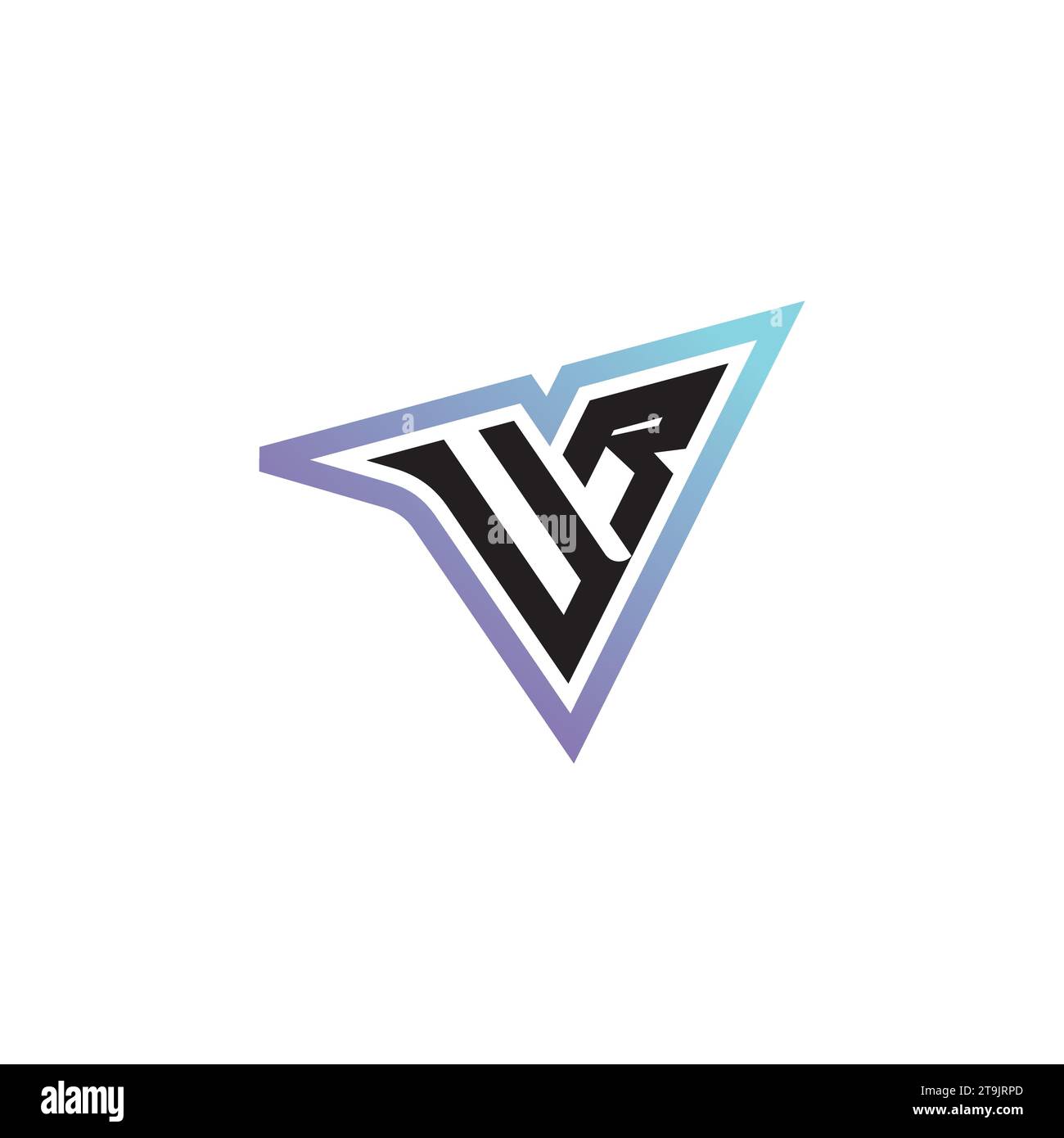 UR letter combination cool logo esport or gaming initial logo as a ...