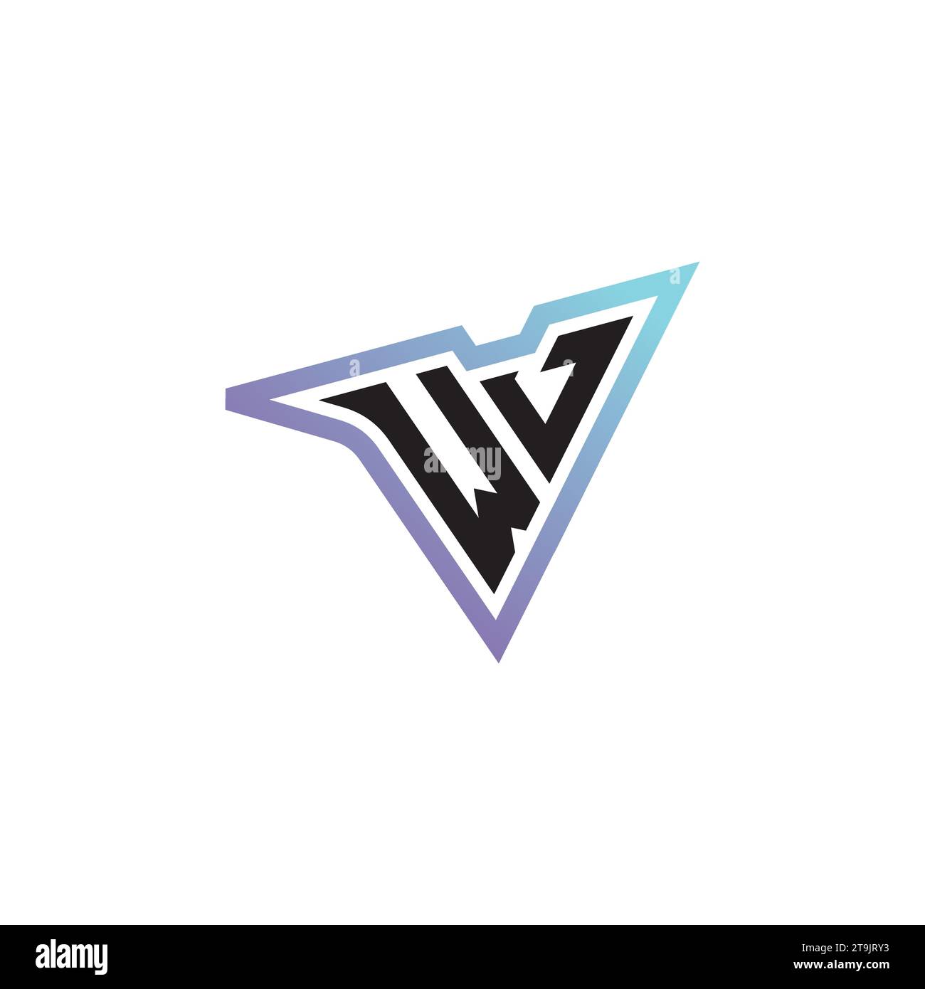 WJ letter combination cool logo esport or gaming initial logo as a ...