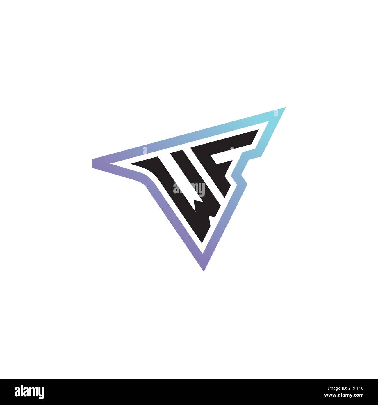 WF letter combination cool logo esport or gaming initial logo as a ...