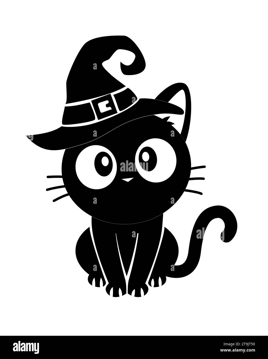 Cute cat illustrator on white background Stock Vector Image & Art - Alamy