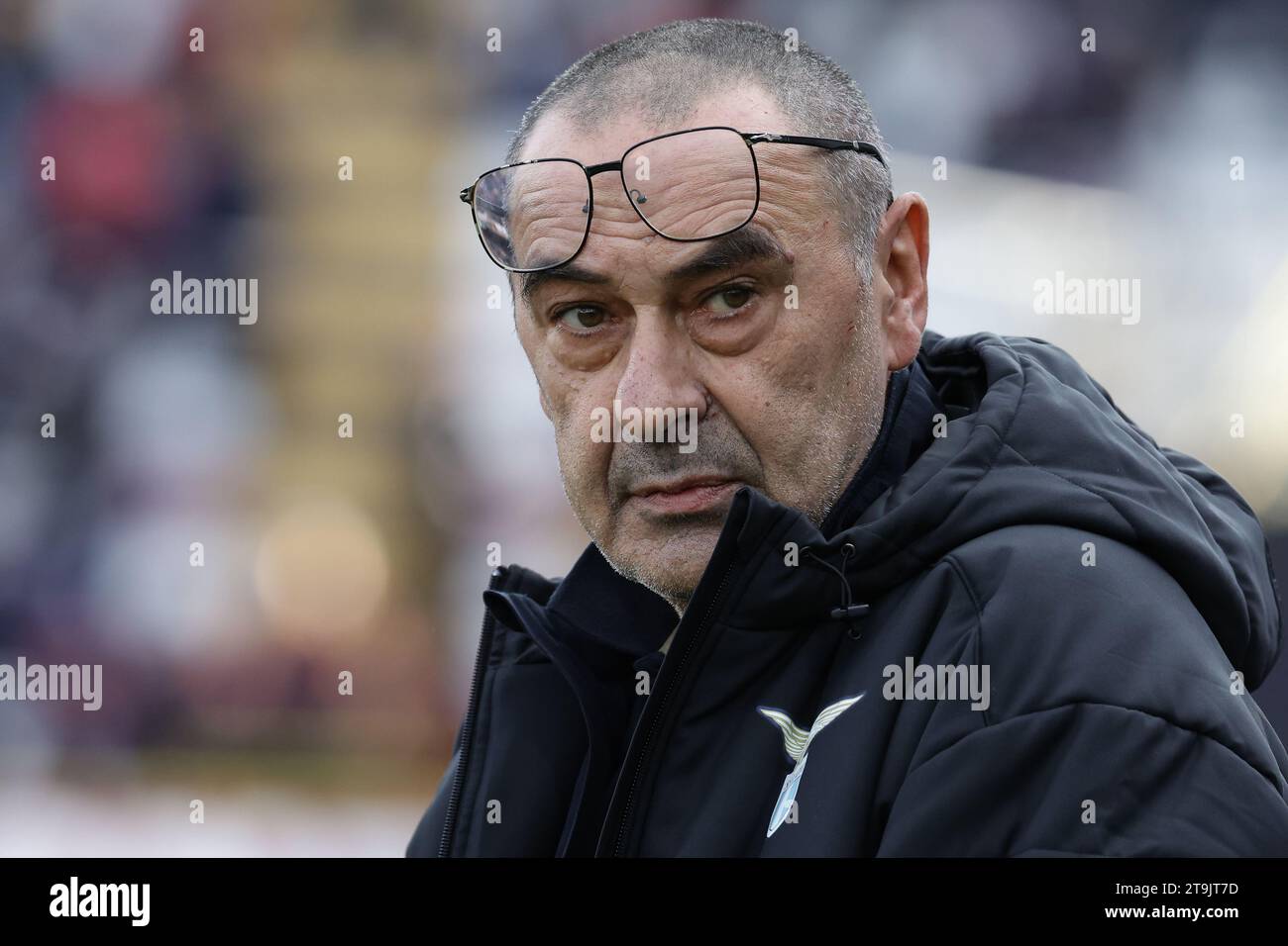 Lazio’s Italian coach Maurizio Sarri looks during the Serie A football ...