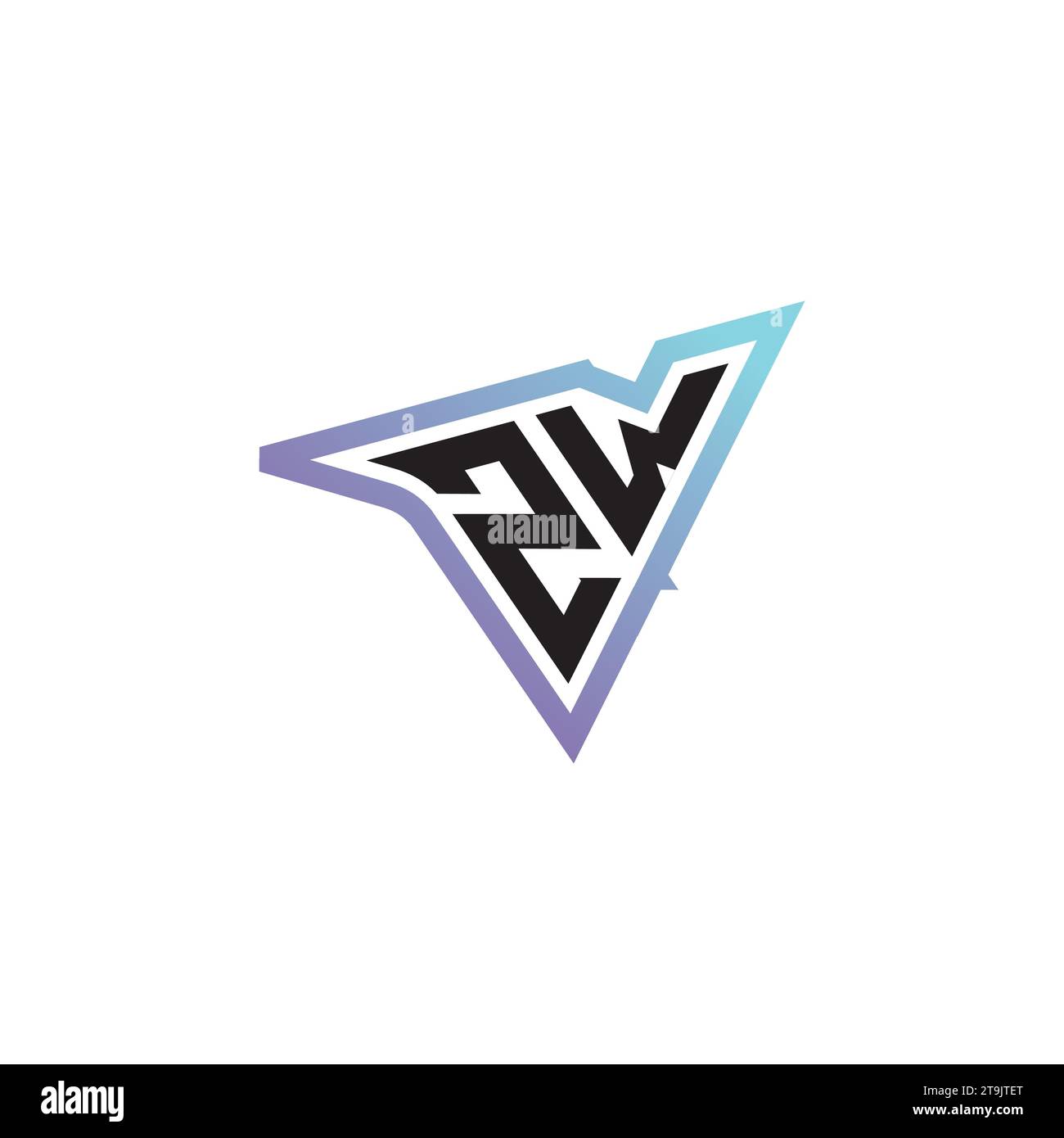 Zw minimal logo design hi-res stock photography and images - Alamy