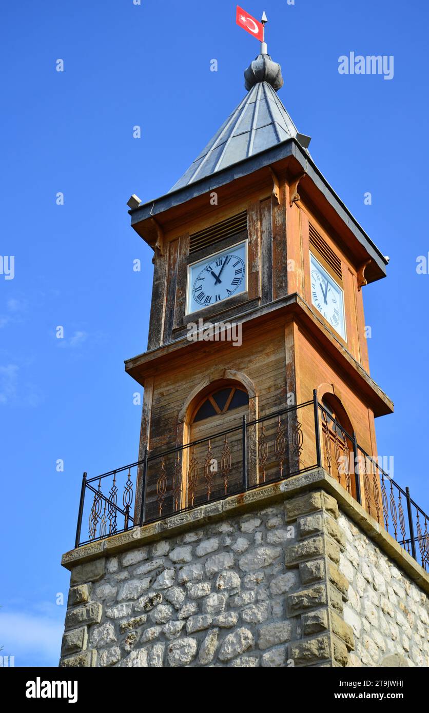 Bilecik Clock Tower in Turkey Stock Photo - Alamy