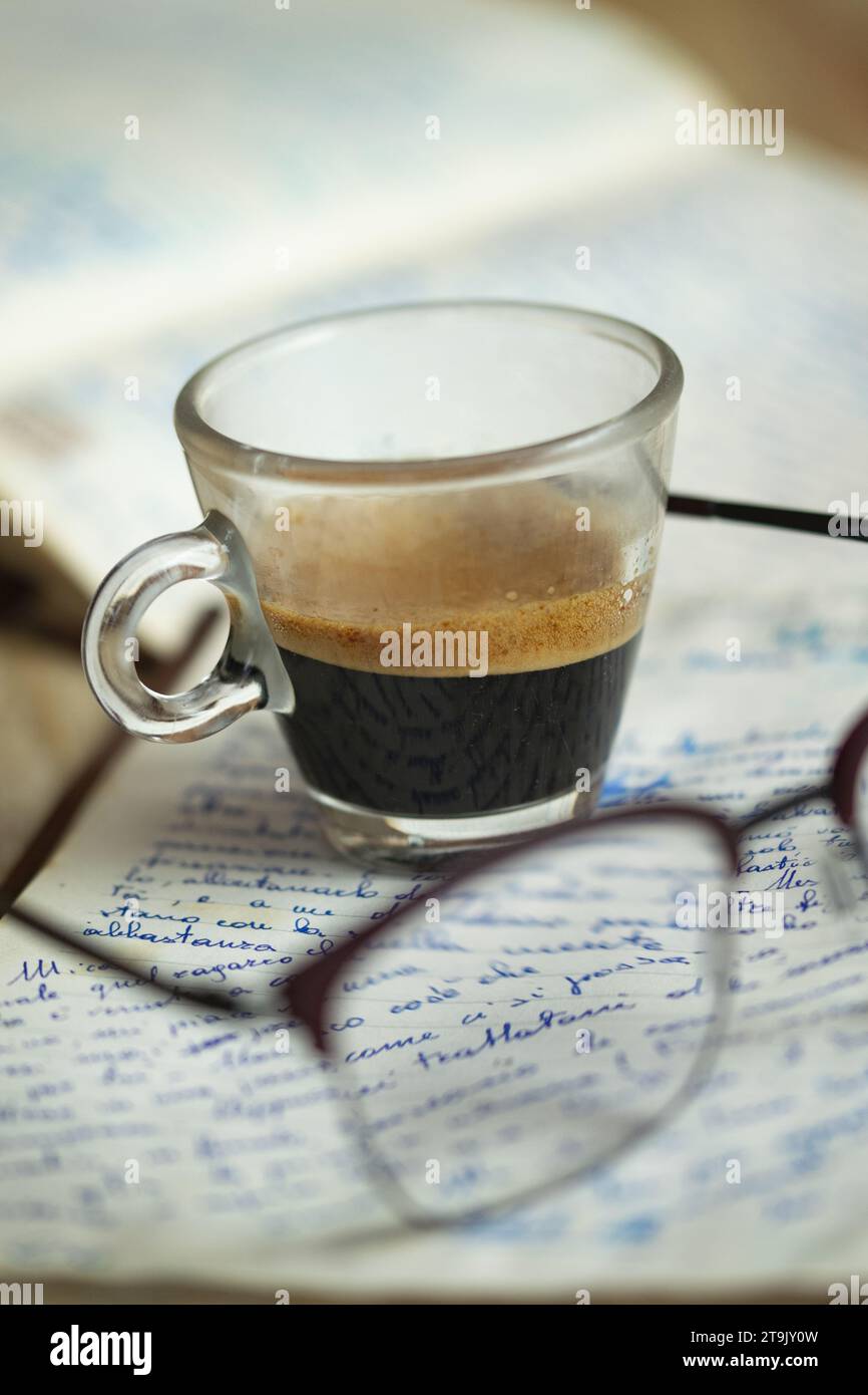 Handwritten manuscript coffee hi-res stock photography and images - Alamy
