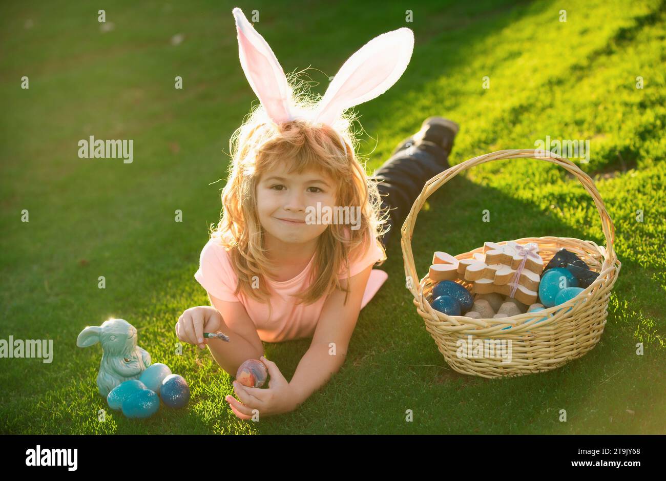 Easter bunny kids. Funny boy, easter bunny kids. Child boy in bunny ...