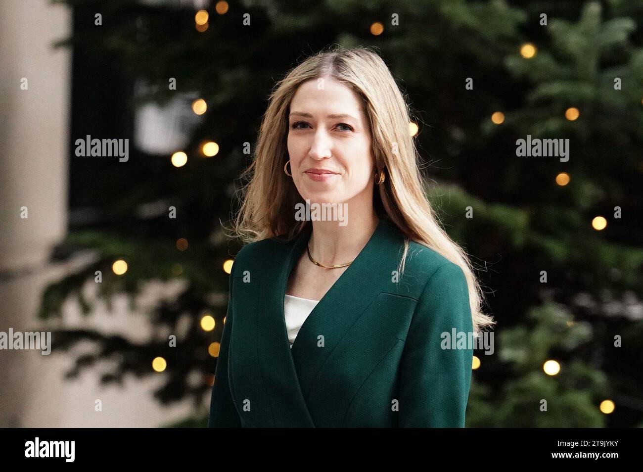Chief Secretary to the Treasury Laura Trott arrives at BBC Broadcasting ...