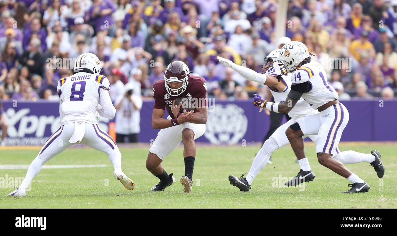 Baton Rouge, USA. 25th Nov, 2023. LSU Tigers safeties Major Burns (8 ...