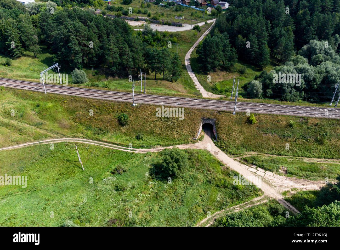 Aerial view intercity road hi-res stock photography and images - Alamy