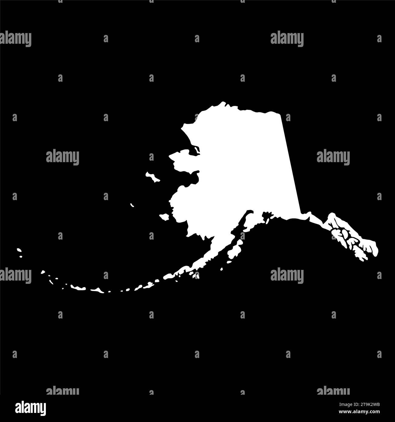 Alaska map shape, united states of america. Flat concept icon symbol ...