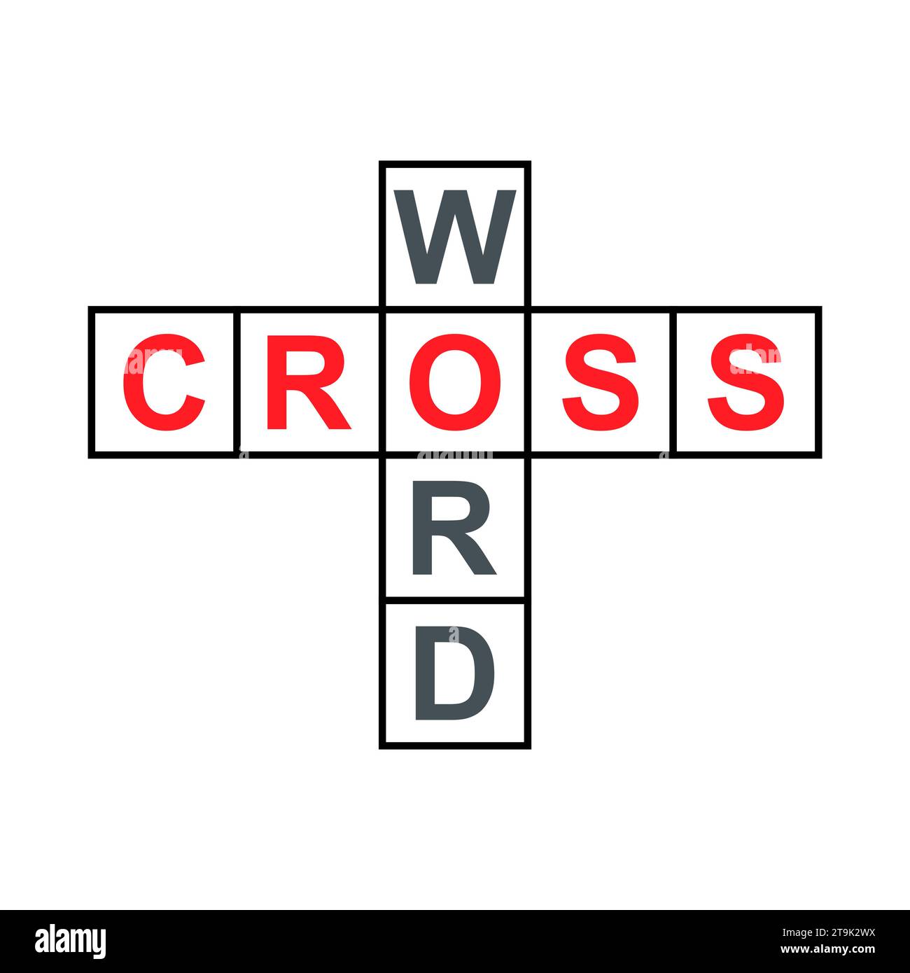Cube crossword block symbol Stock Vector Images - Alamy