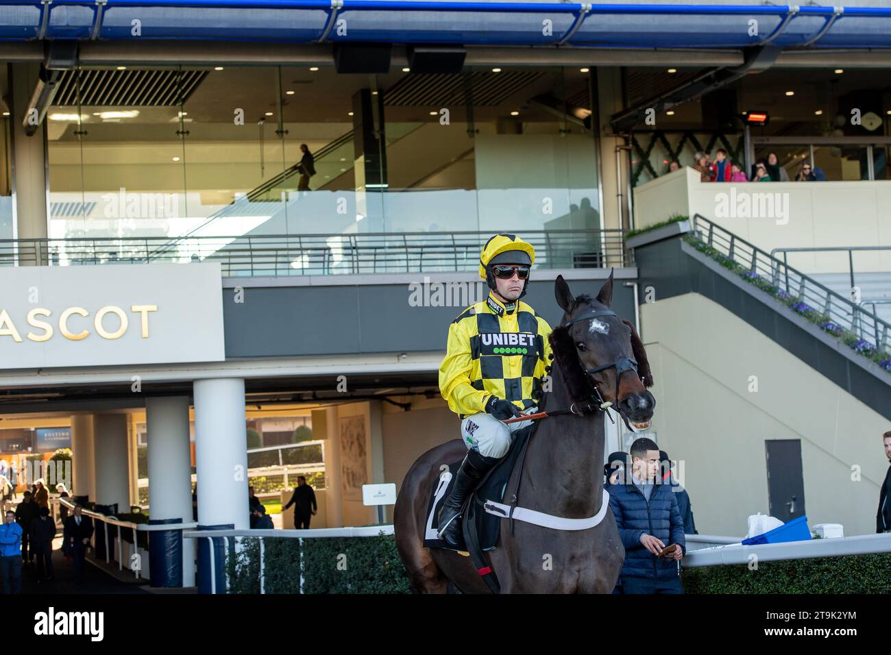 Ascot, UK. 25th November, 2023.Horse Shishkin ridden by jockey Nico de ...