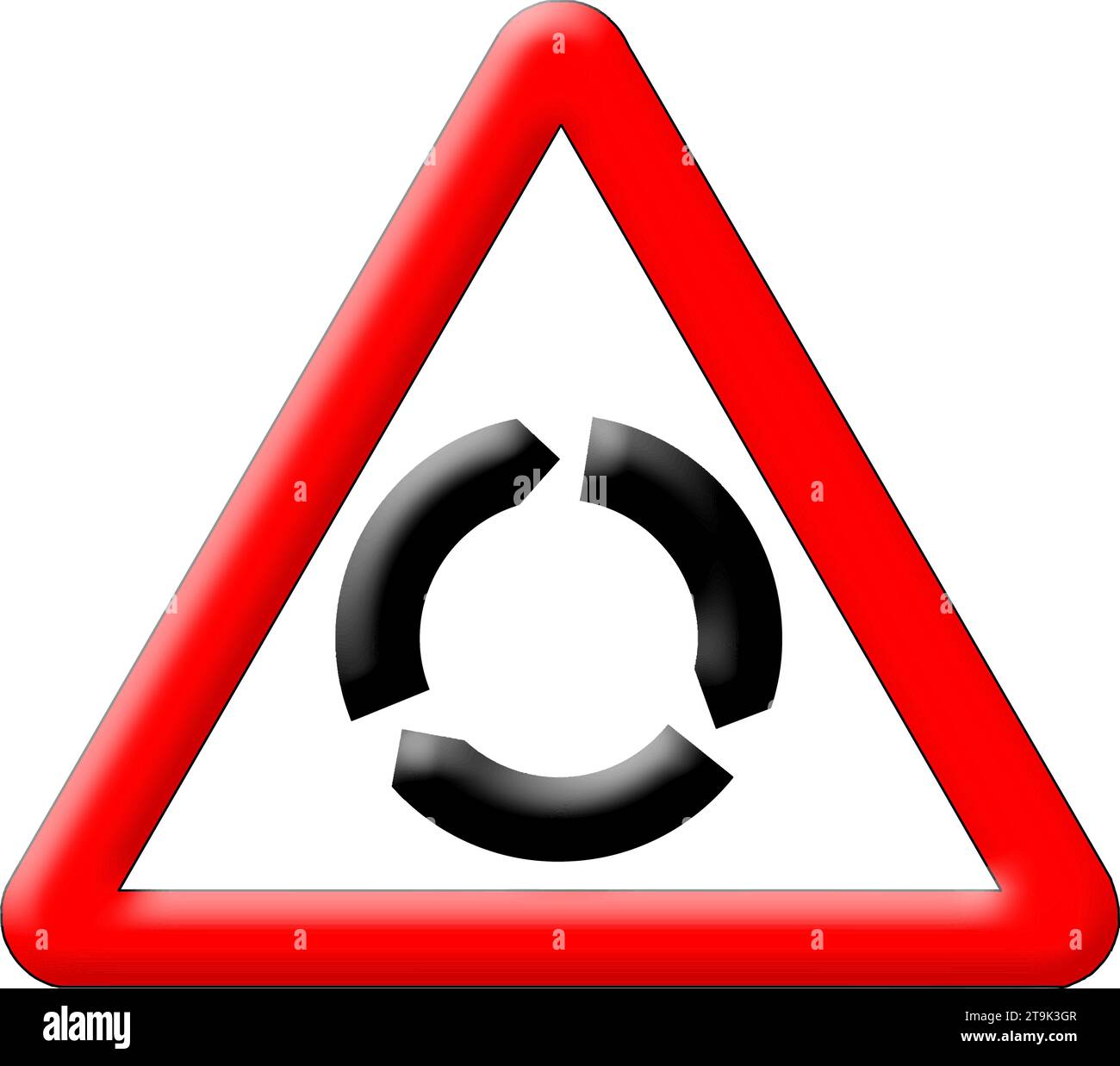 Roundabout traffic sign vector illustration Stock Vector Image & Art - Alamy