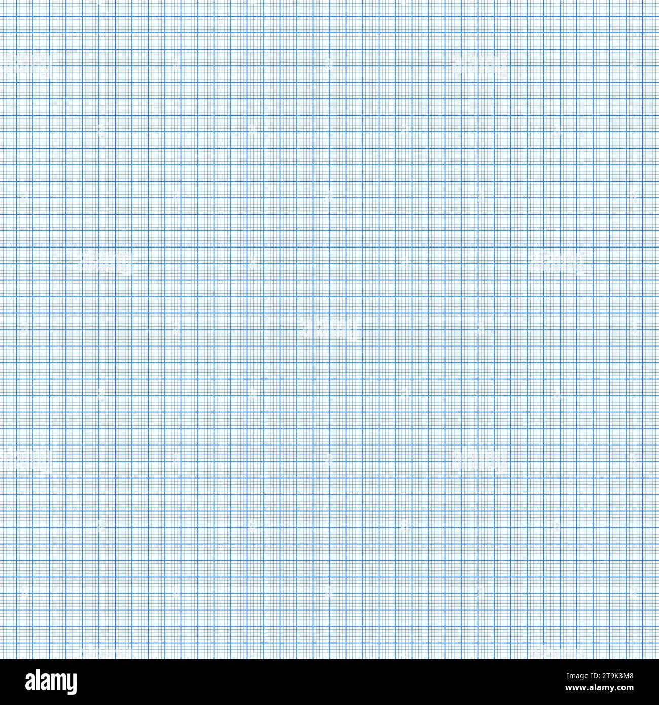 Sheet of graph paper with grid. Millimeter paper texture, geometric ...