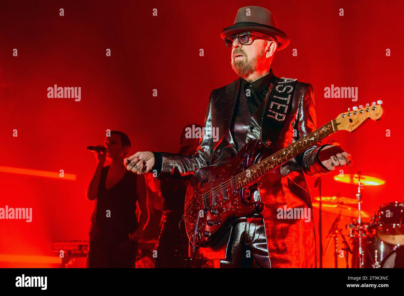The british guitarist Dave Stewart plays live at the La Madeleine his ...