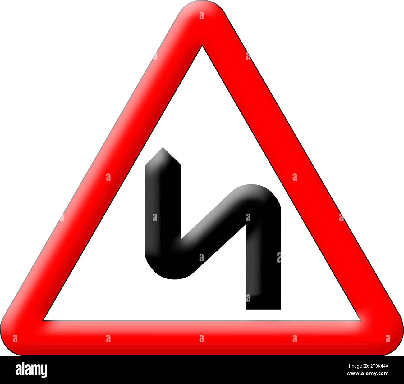 Bend of road Stock Vector Images - Alamy