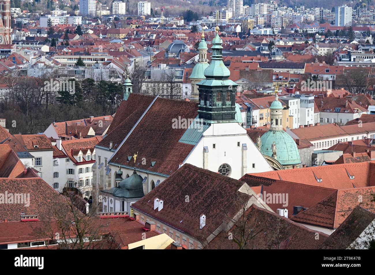 Above roofs graz view hi-res stock photography and images - Alamy