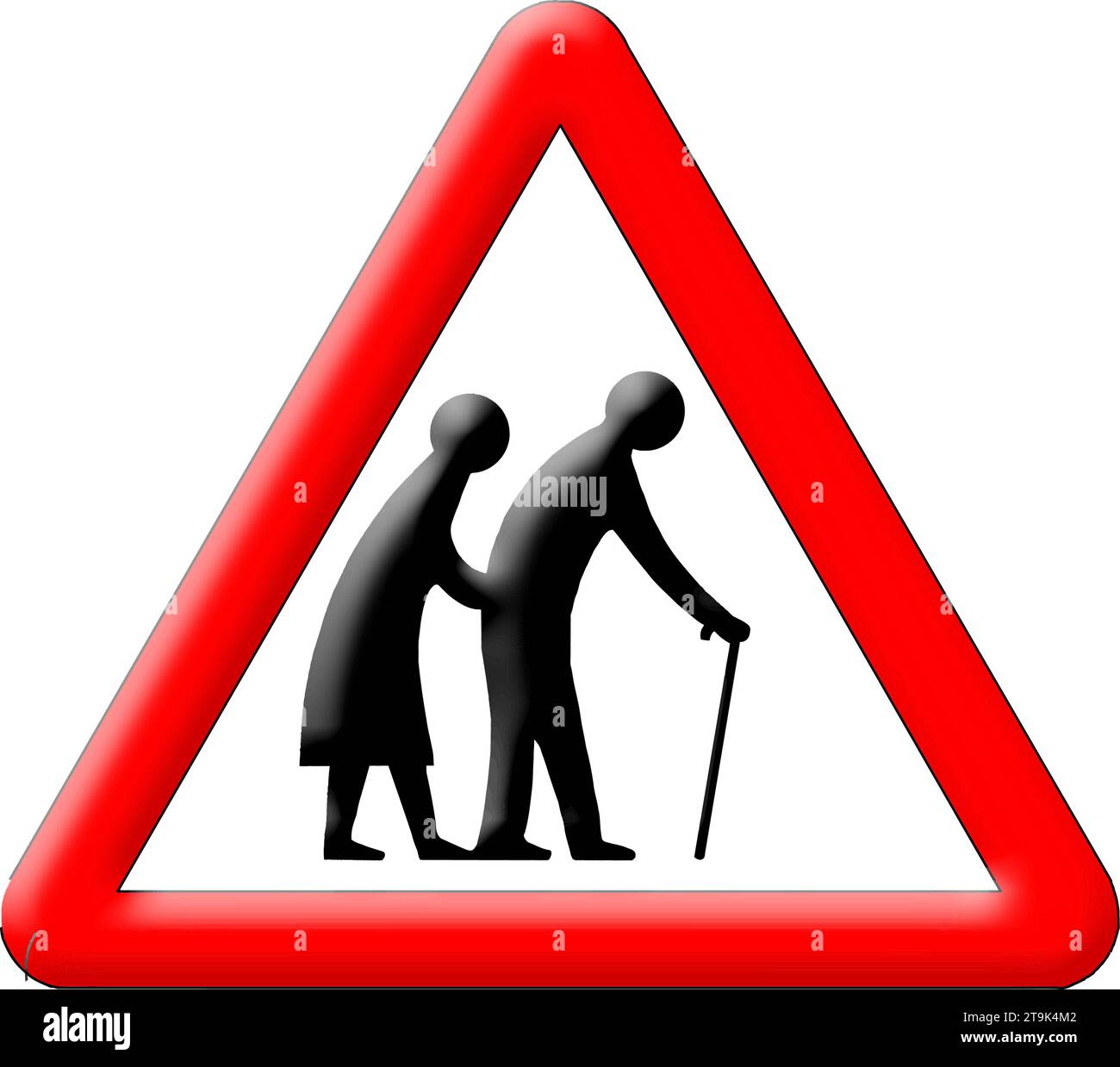Old people crossing sign hi-res stock photography and images - Alamy
