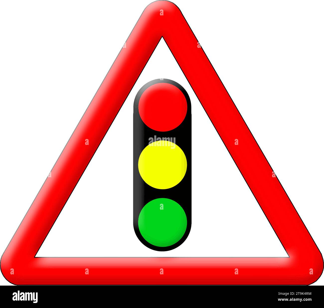 Traffic signal road sign vector illustration Stock Vector Image & Art ...