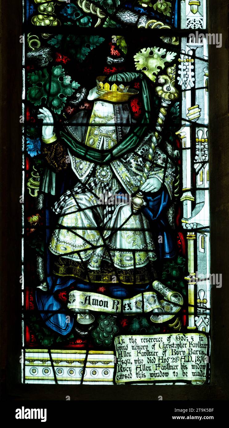 King Amon of Judah stained glass, Jesse window detail, St. John the ...