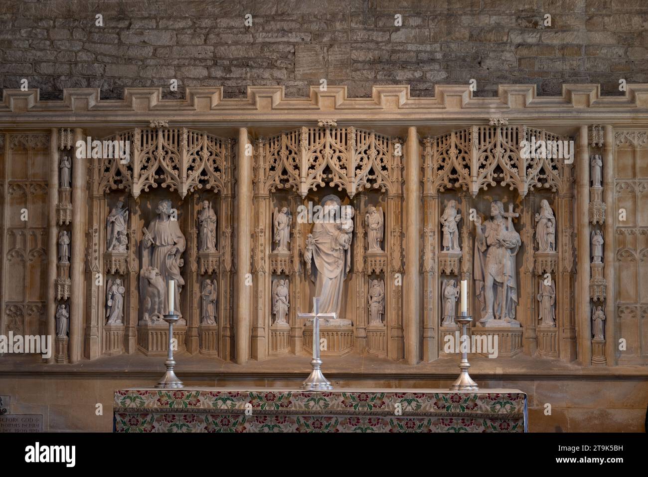Lady Chapel reredos, St. John the Baptist Church, Burford, Oxfordshire ...