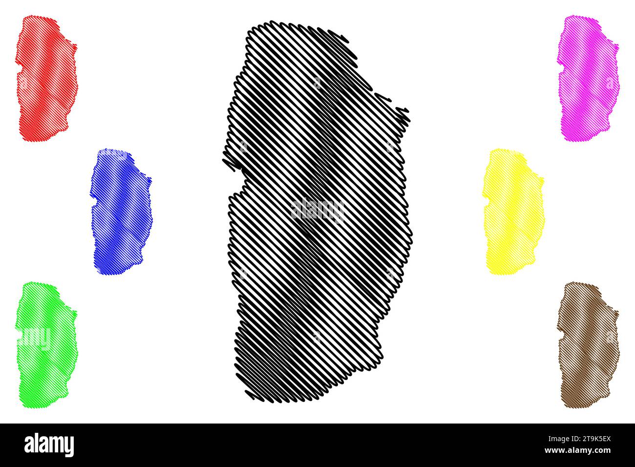 Lake Ohrid (Republic of Albania, Republic of North Macedonia) map ...