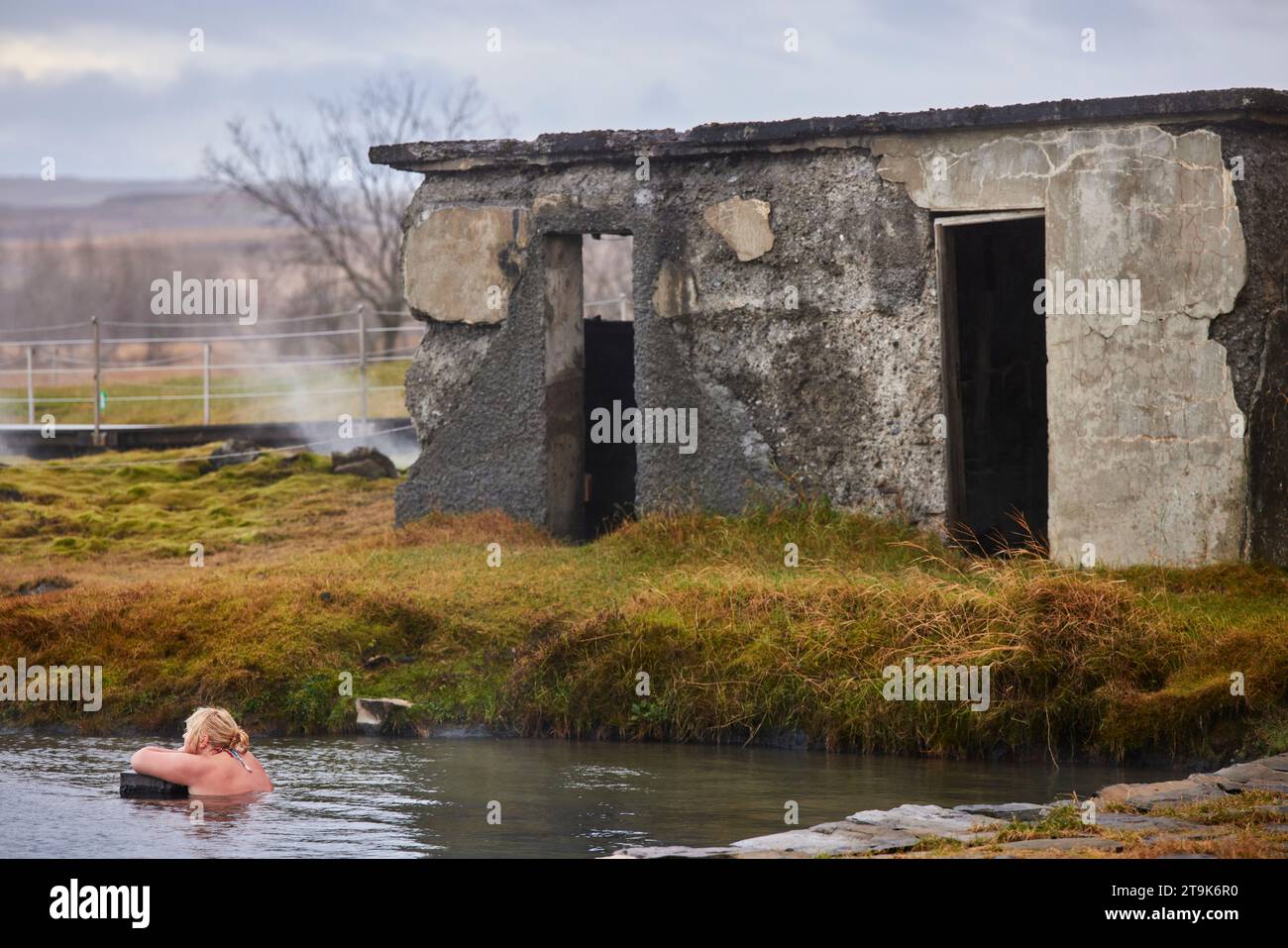 Iceland The Secret Lagoon, known locally as Gamla Laugin, is the oldest ...