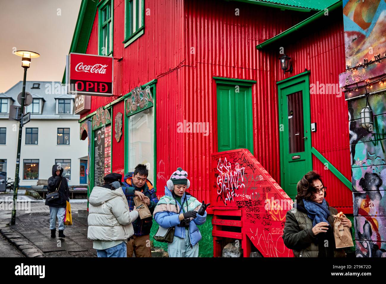 Iceland capital Reykjavík Drekinn Grill Söluturn fast food restaurant ...