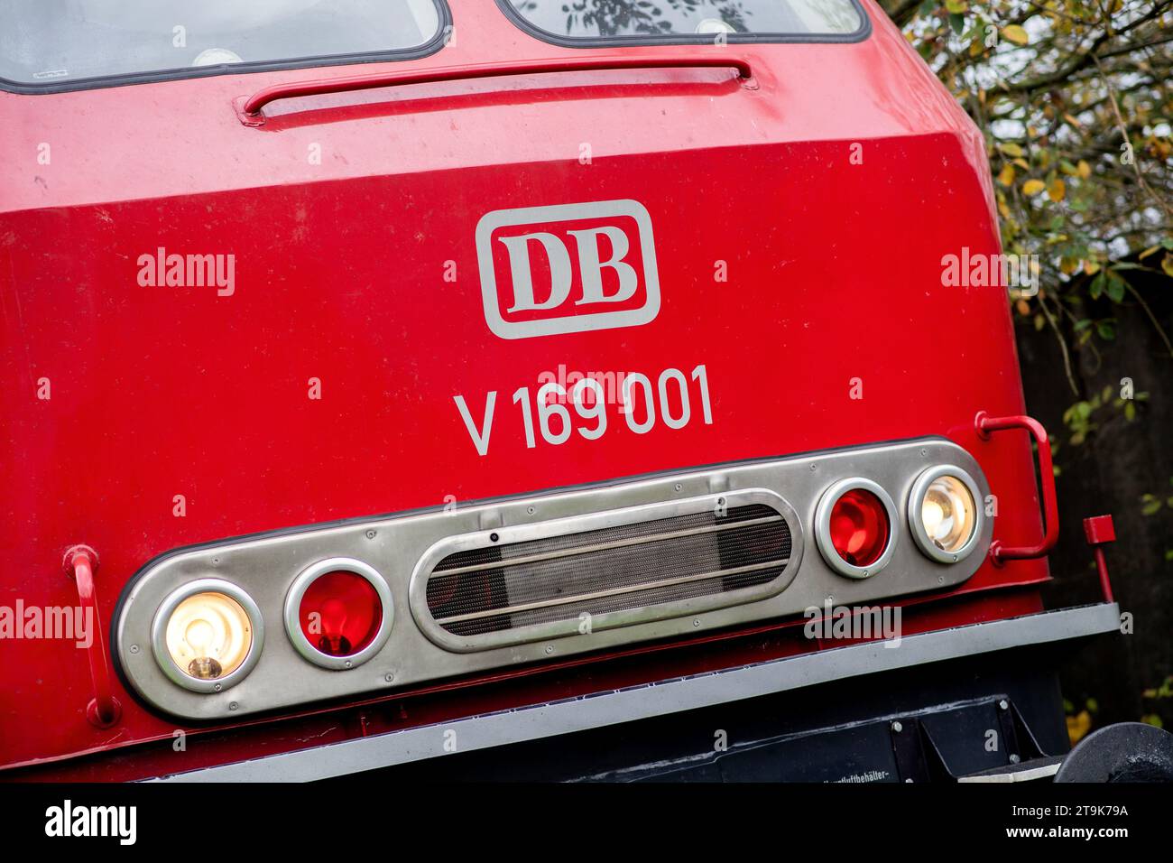 Oldenburg, Germany. 15th Nov, 2023. A DB series V 169 diesel locomotive ...
