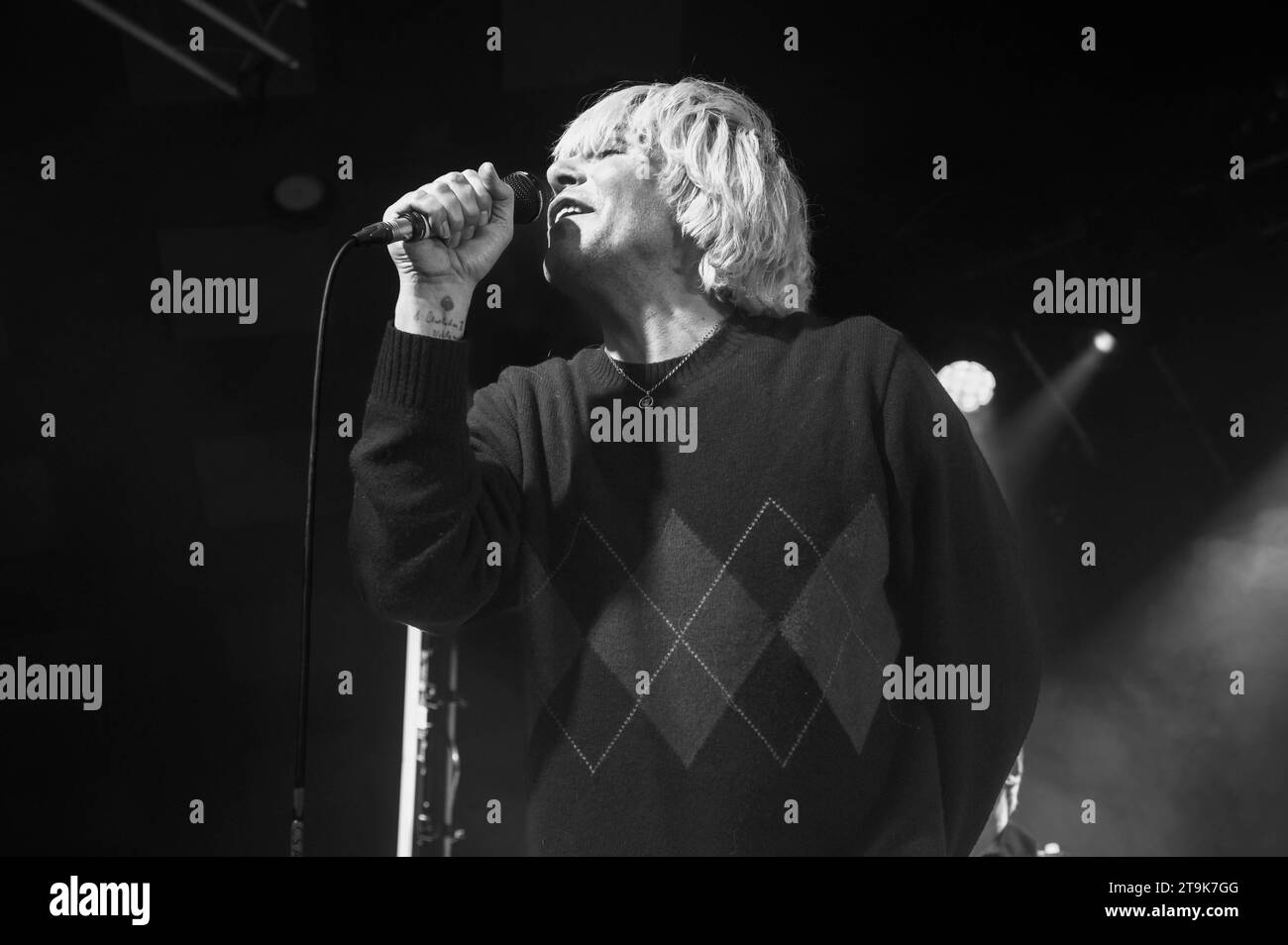 Photographs of Tim Burgess of The Charlatans performing at Barrowland ...