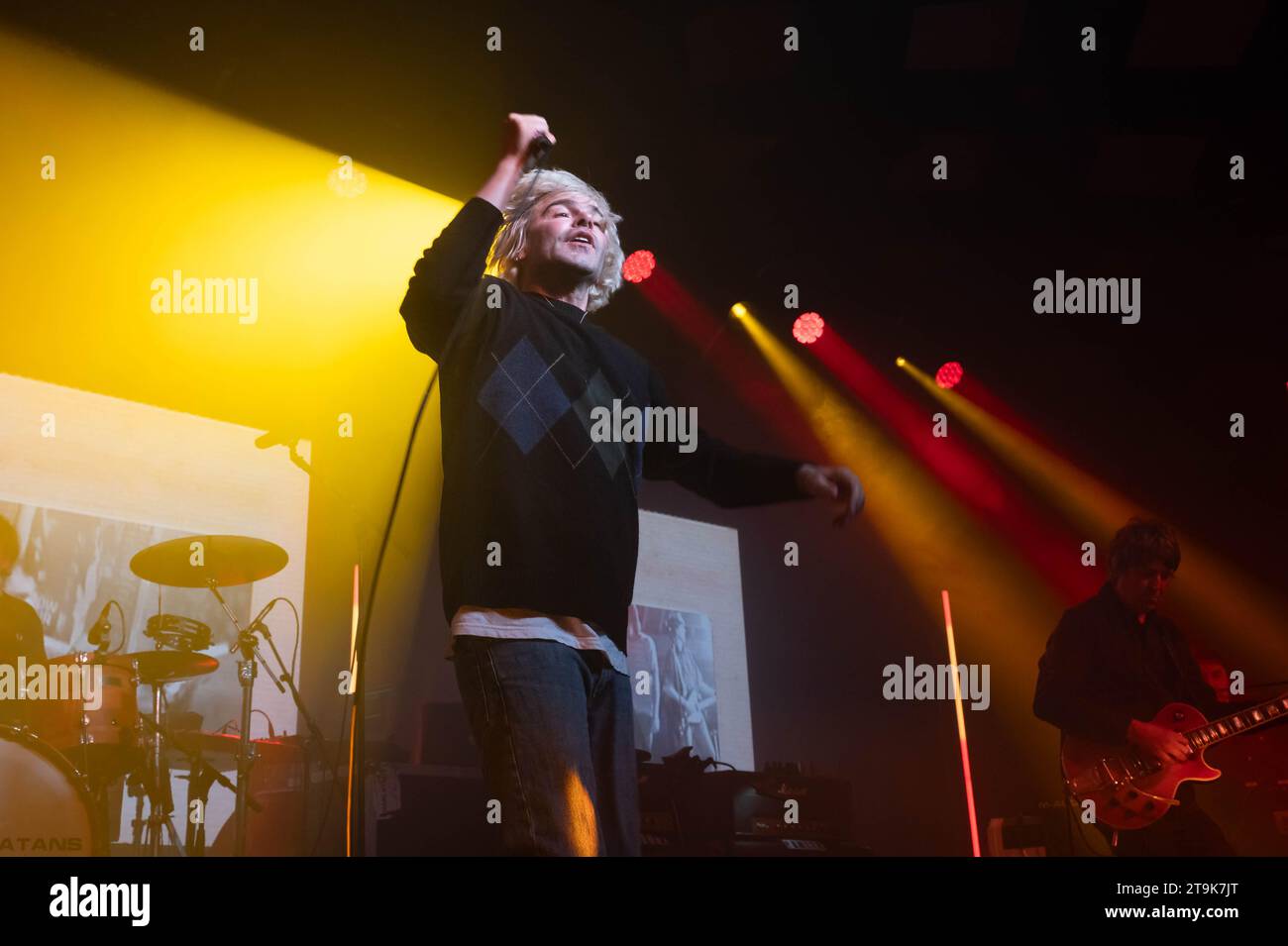 Photographs of Tim Burgess of The Charlatans performing at Barrowland ...