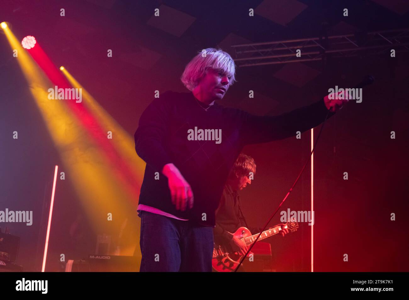 Photographs of Tim Burgess of The Charlatans performing at Barrowland ...
