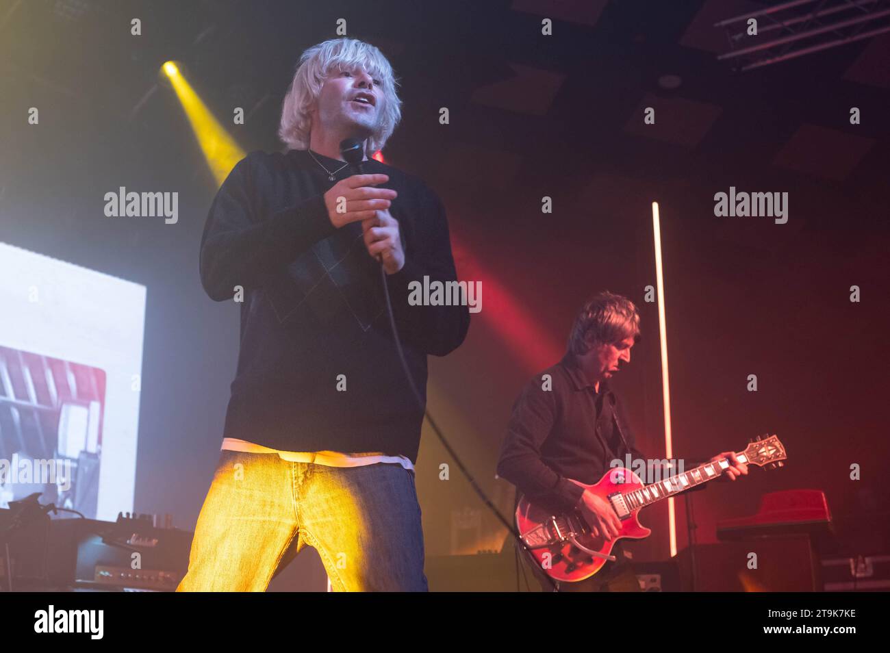 Photographs of Tim Burgess of The Charlatans performing at Barrowland ...