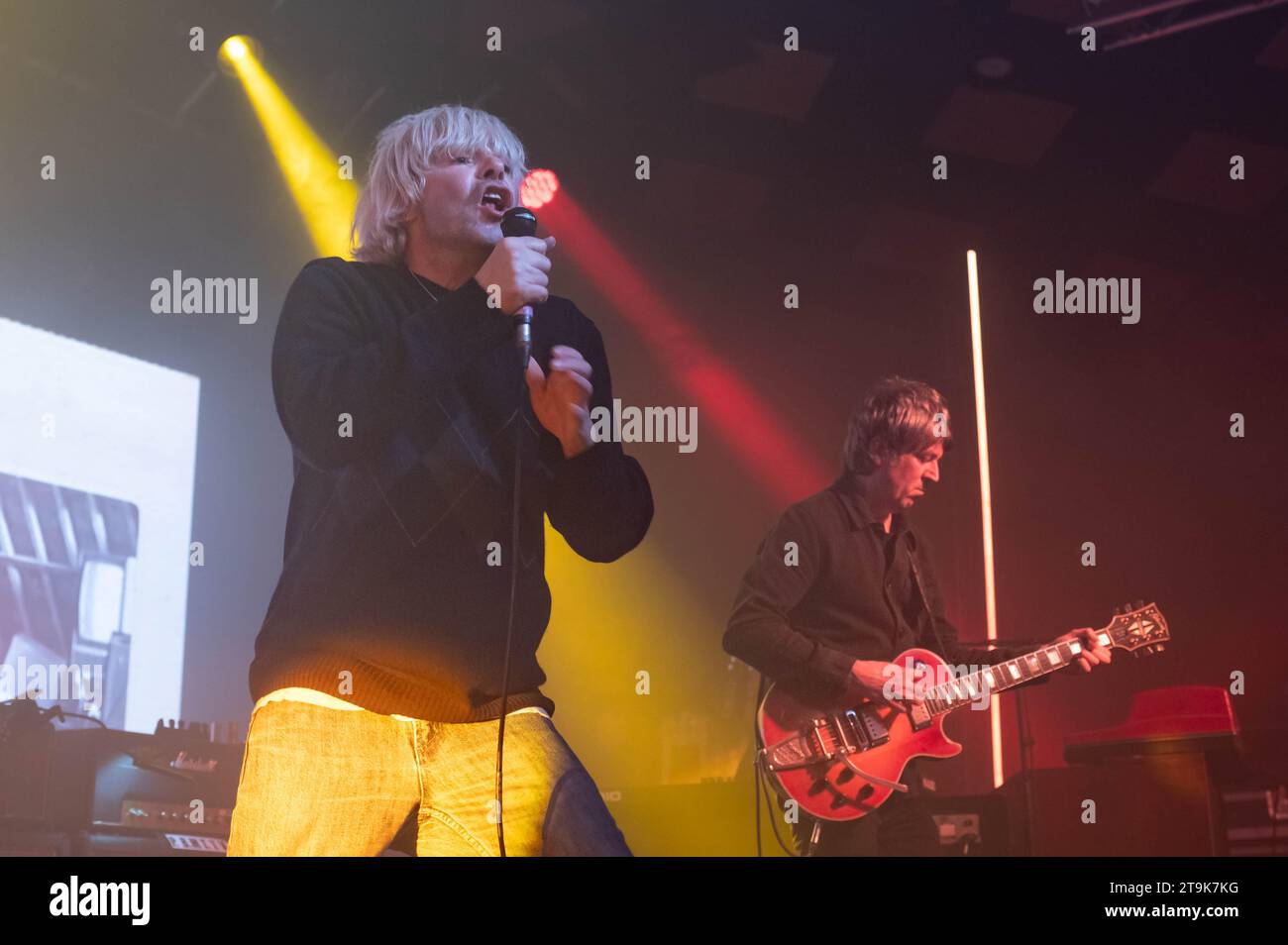 Photographs of Tim Burgess of The Charlatans performing at Barrowland ...