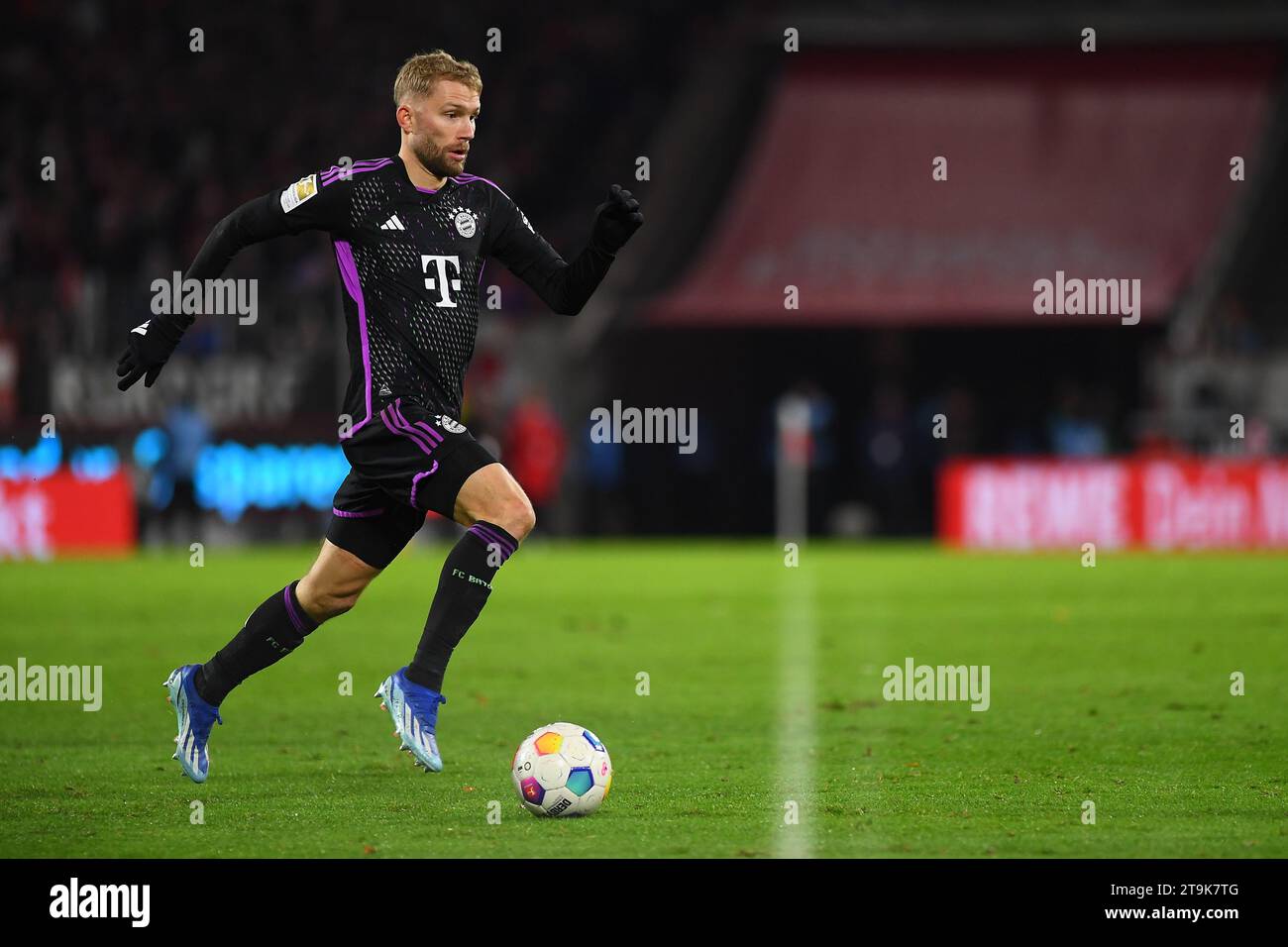 COLOGNE, GERMANY - 24 NOVEMBER, 2023: Konrad Laimer, The football match ...