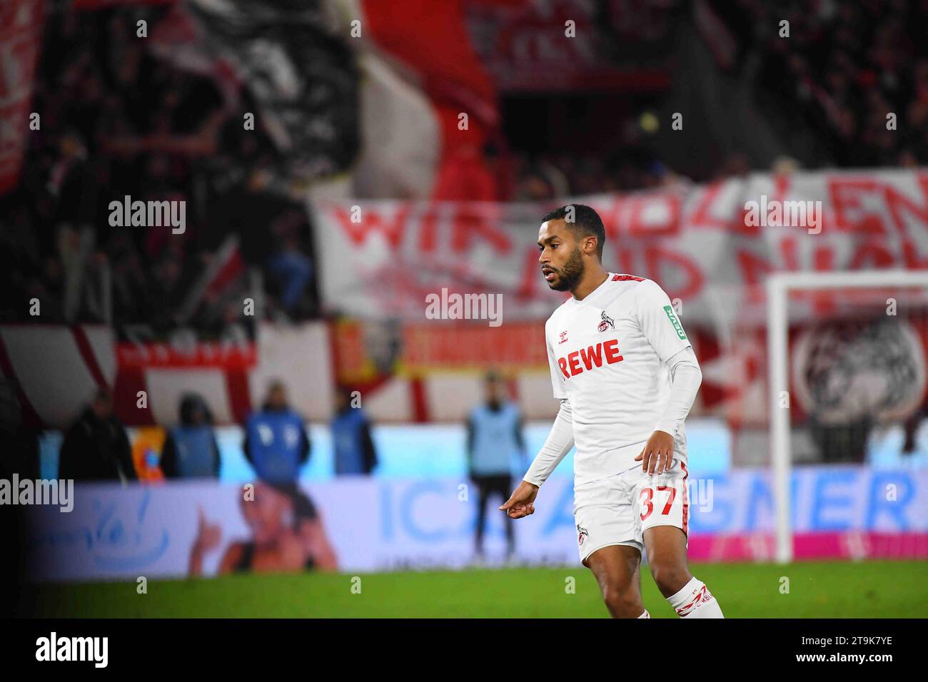 COLOGNE, GERMANY - 24 NOVEMBER, 2023: Linton Maina, The football match ...