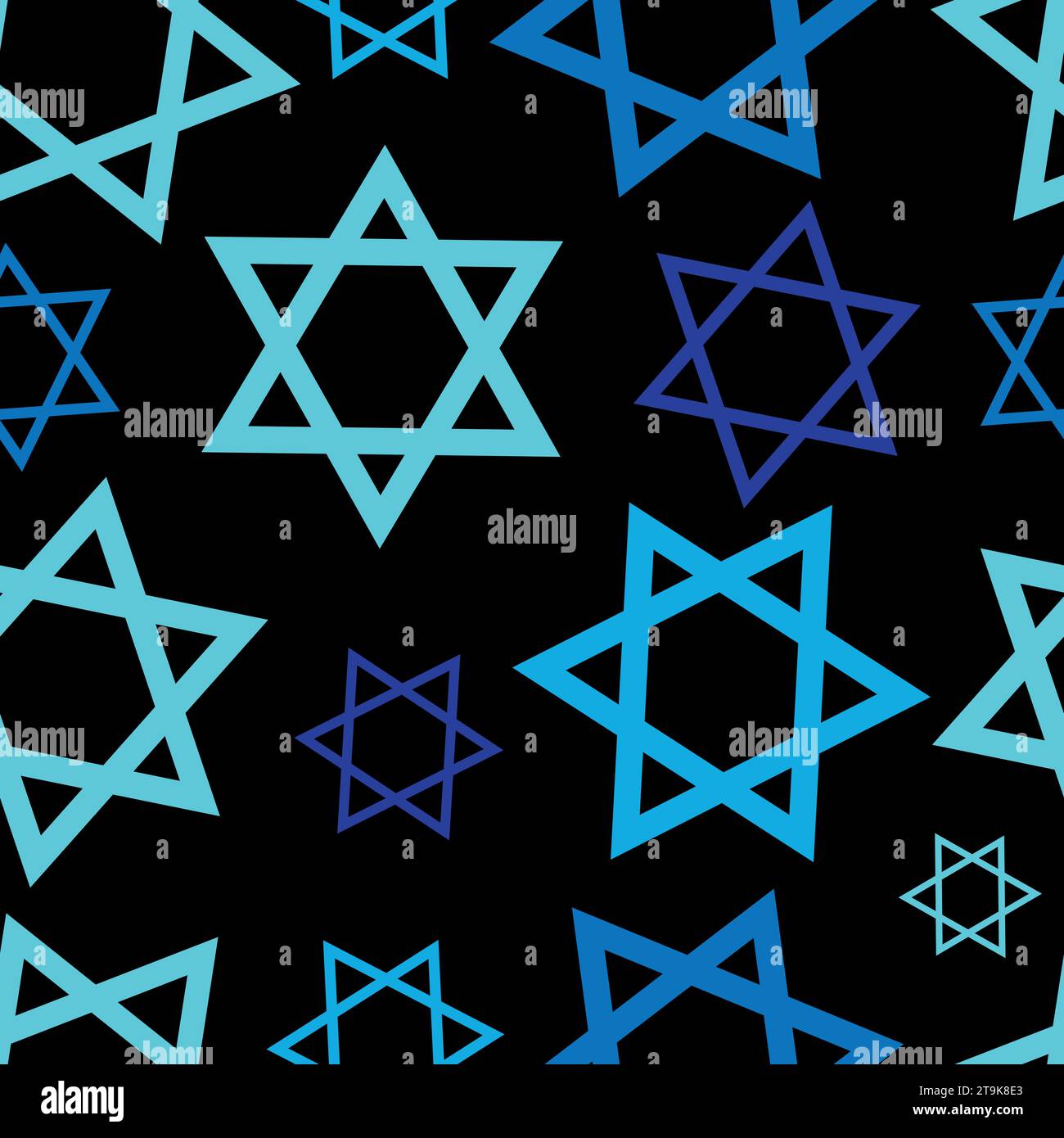 Israel Magen David star seamless pattern for print, web, design ...