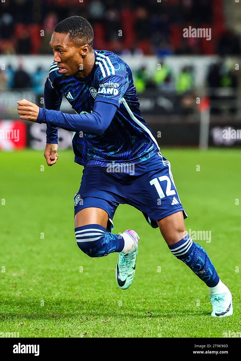 Jaidon Anthony of Leeds United during Rotherham United FC v Leeds ...