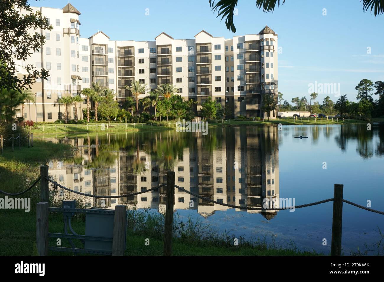 A Lake at the rear of the Grove Resort and Water Park in Orlando ...