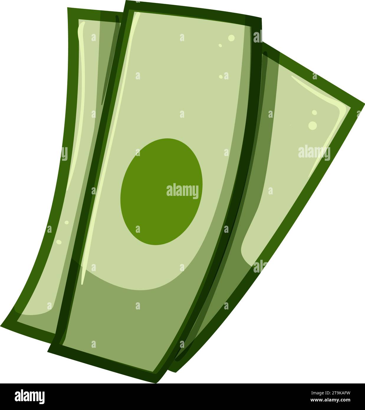 dollar cash stack cartoon vector illustration Stock Vector Image & Art ...