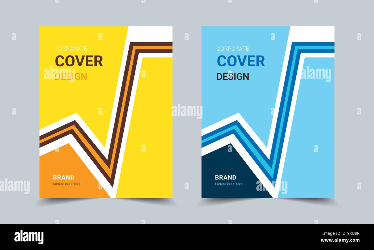 Corporate Book Covers, Brochures, Flyers Tamplate Stock Vector Image ...