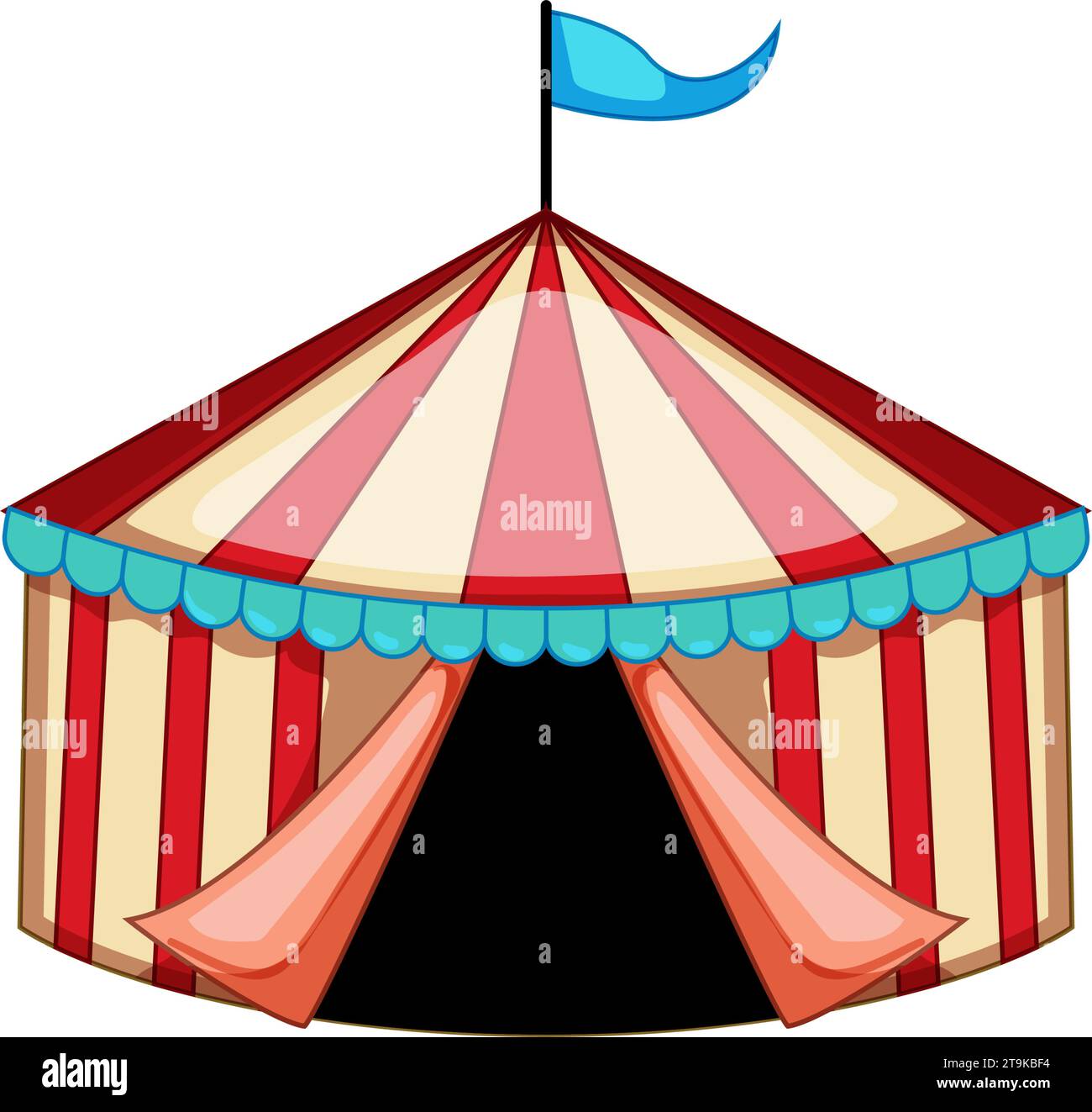 festival circus tent cartoon vector illustration Stock Vector Image ...