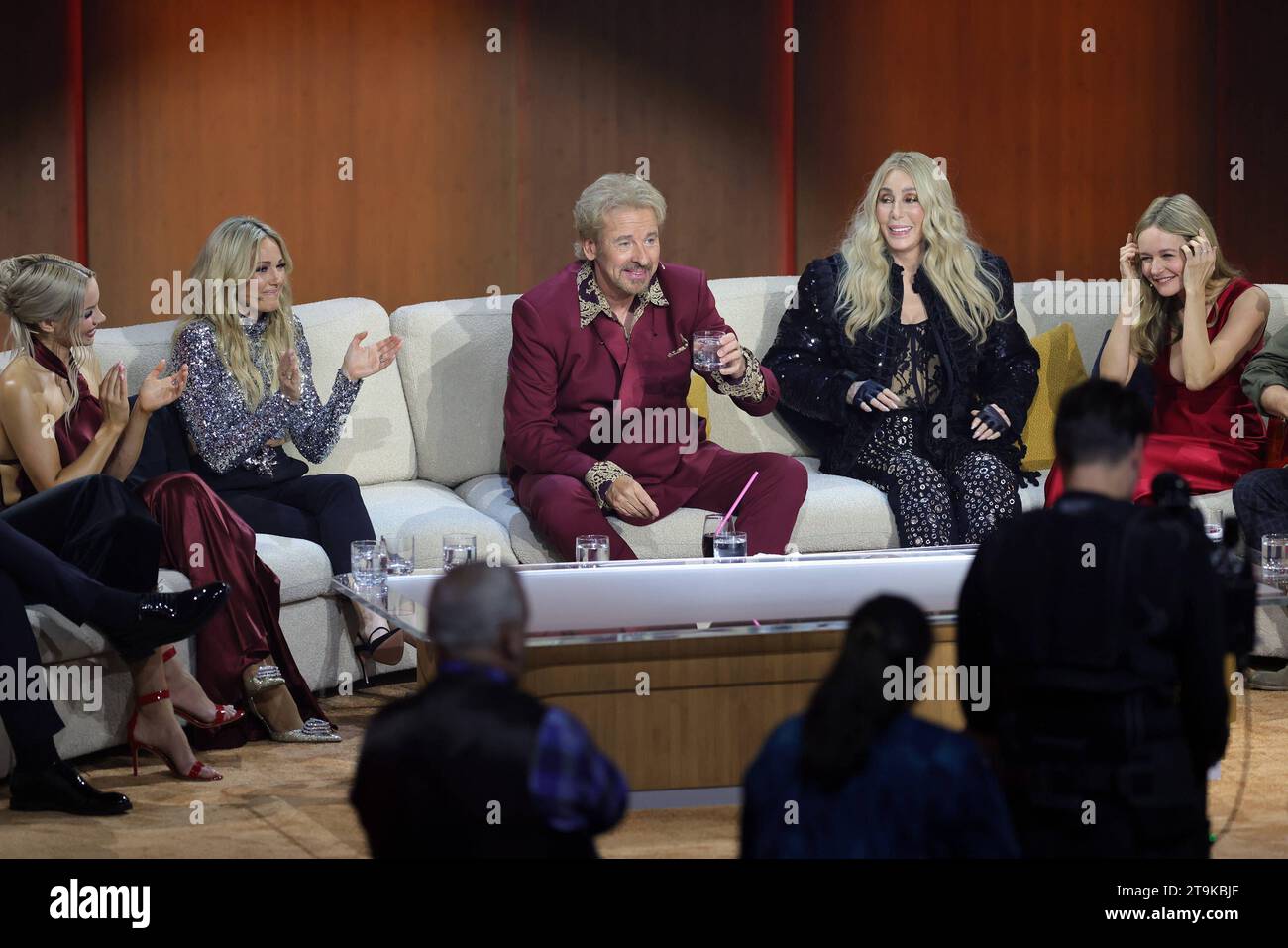 ZDF-Unterhaltungsshow Wetten dass. - live aus Offenburg Moderator Thomas Gottschalk mit Shirin ...