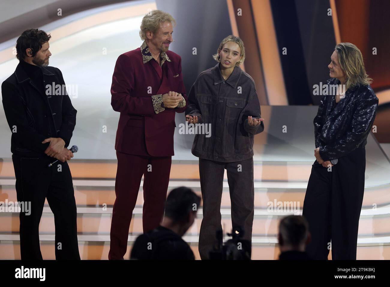 ZDF-Unterhaltungsshow Wetten dass. - live aus Offenburg Moderator Thomas Gottschalk, Lena ...