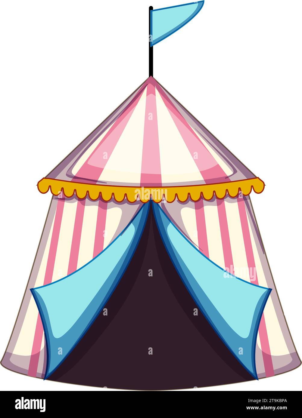 entertainment circus tent cartoon vector illustration Stock Vector ...