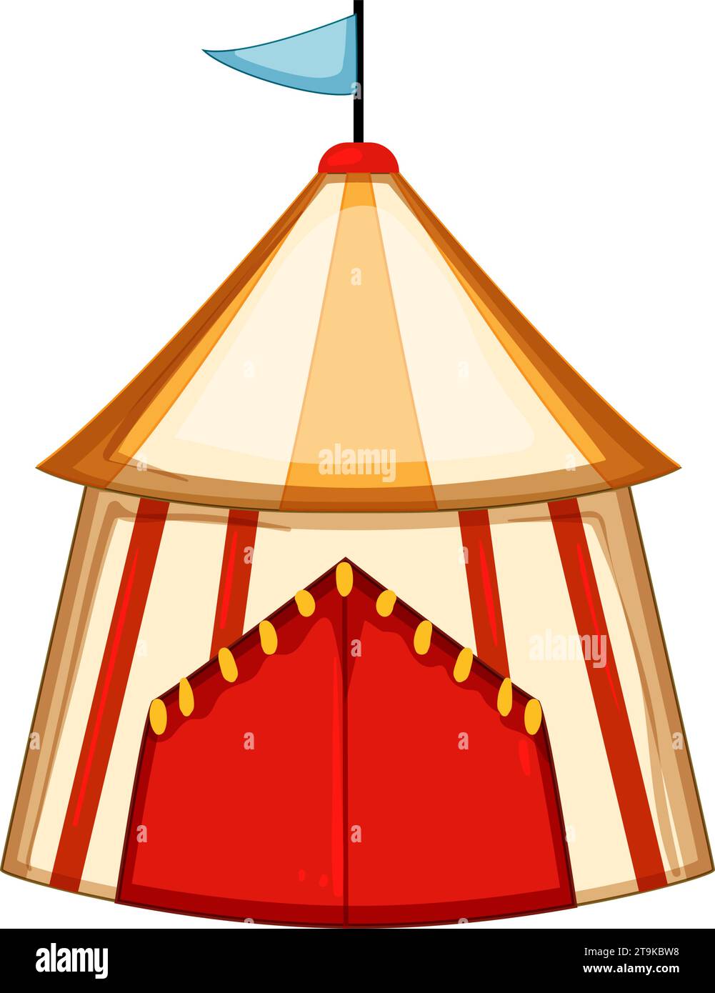 carnival circus tent cartoon vector illustration Stock Vector Image ...
