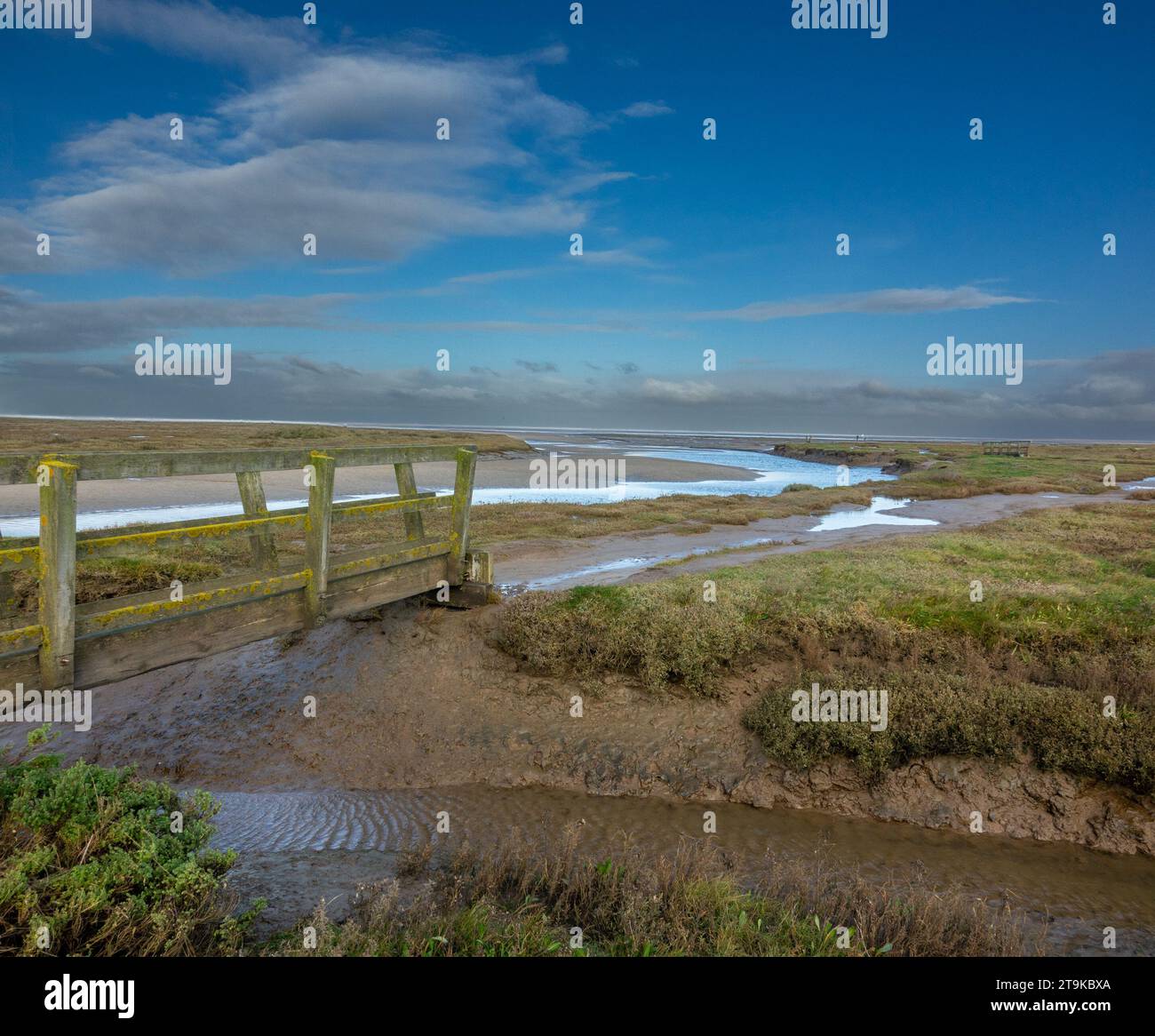 Stiffkey marshs footbridge hi-res stock photography and images - Alamy