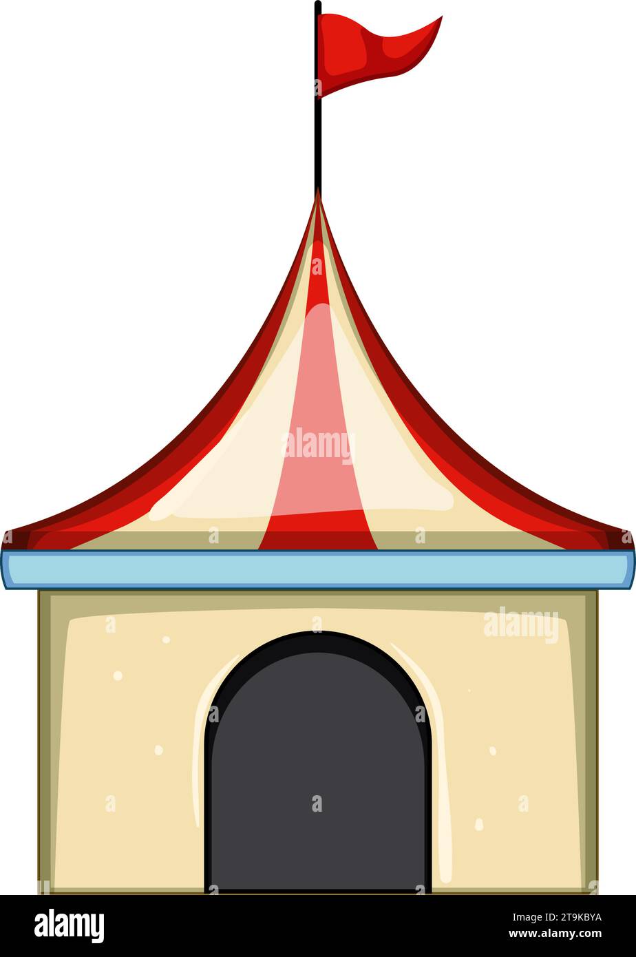 show circus tent cartoon vector illustration Stock Vector Image & Art ...