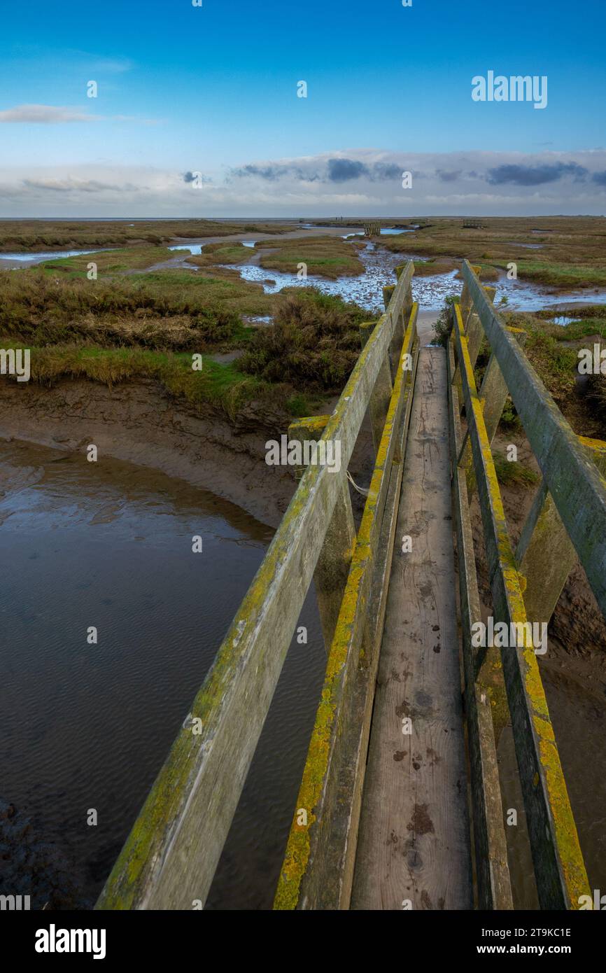 Stiffkey marshs footbridge hi-res stock photography and images - Alamy