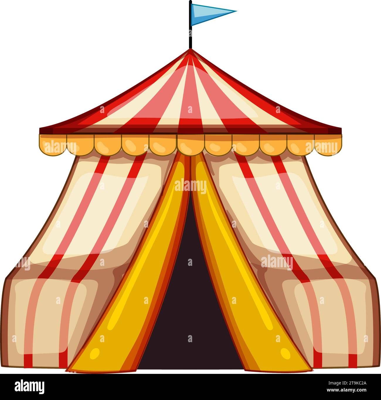 event circus tent cartoon vector illustration Stock Vector Image & Art ...